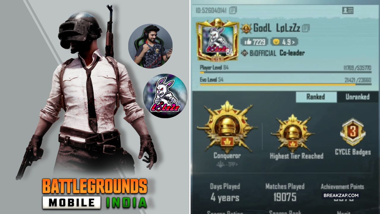 LolzZz Gaming BGMI ID 2025: Real Name, Stats & Sensitivity